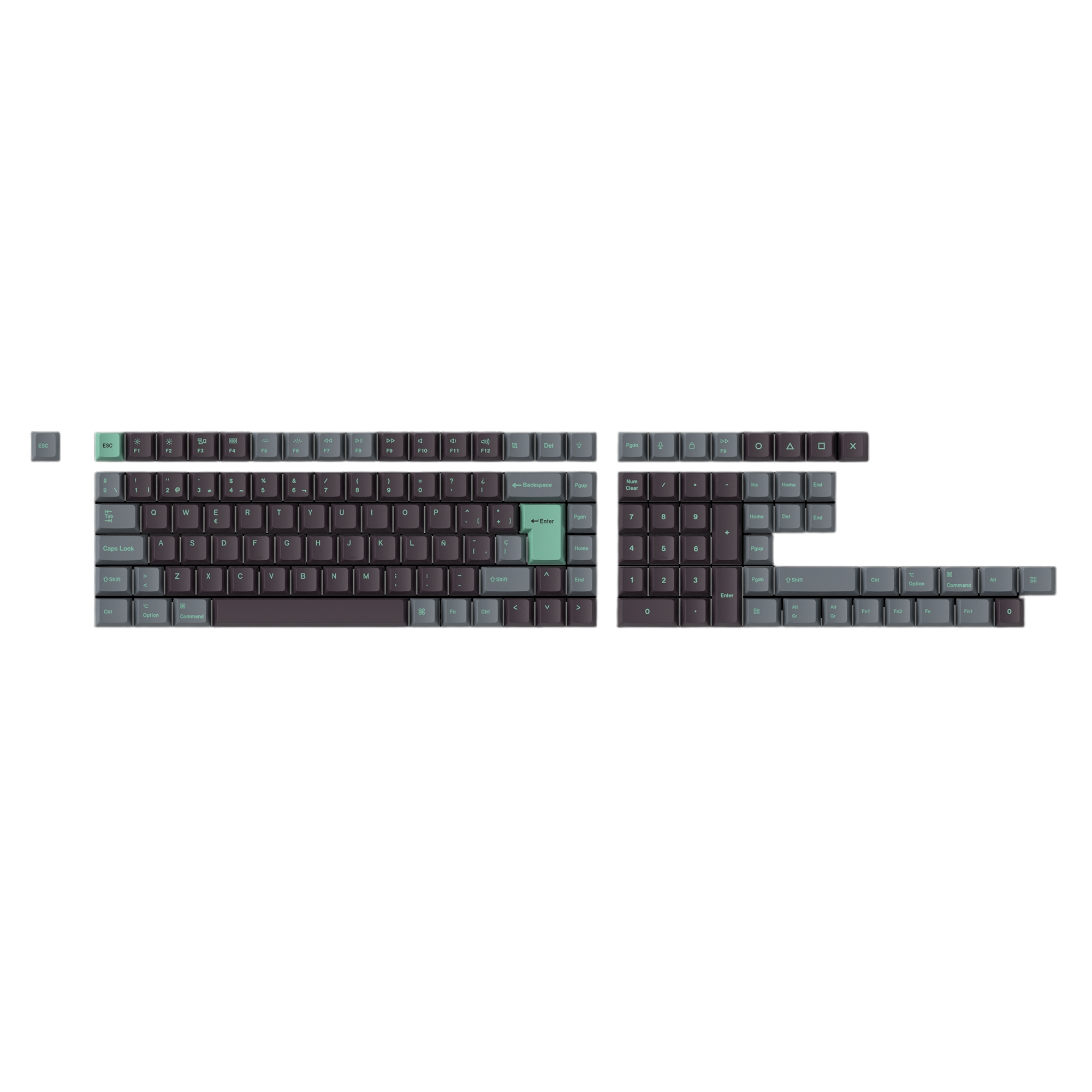 KEYCHRON HACKER MINT KEYCAP SET – ELOQUENT CLICKS