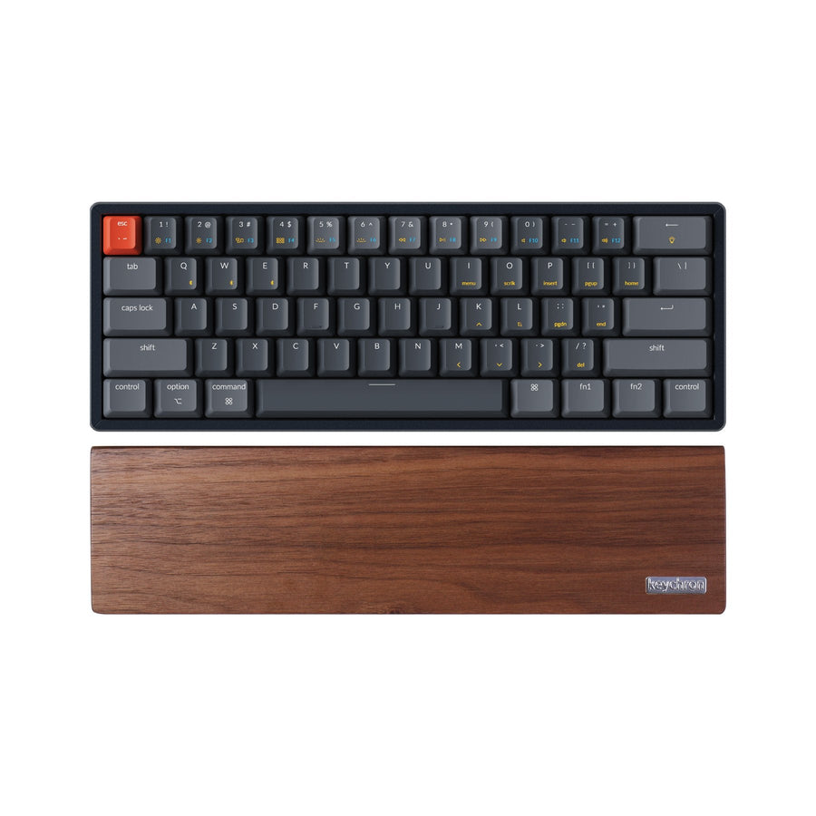 KEYCHRON K12 WALNUT WOOD WRIST REST – ELOQUENT CLICKS